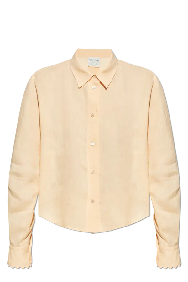 FORTE_FORTE Linen Shirt - Orange