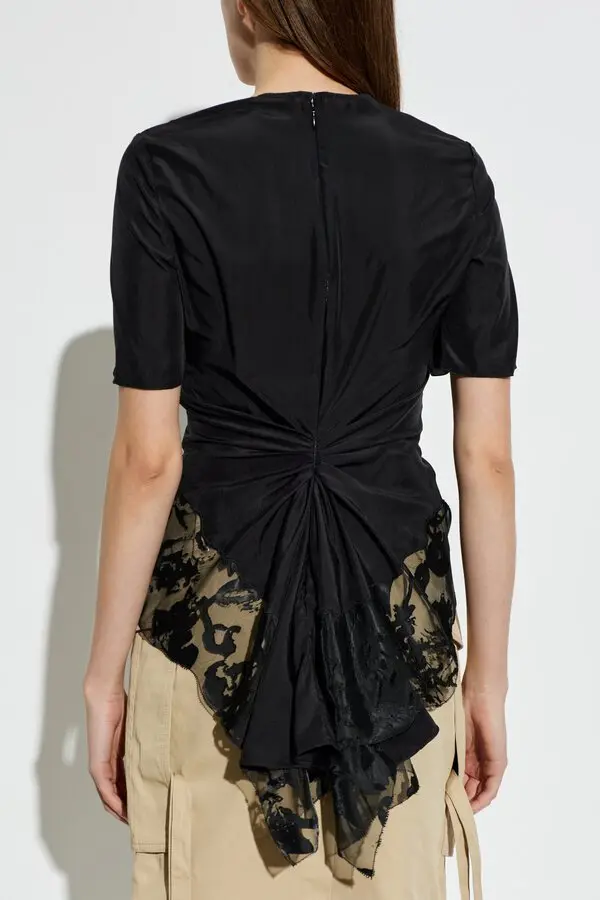 Alexander McQueen Asymmetrical Cut T-shirt