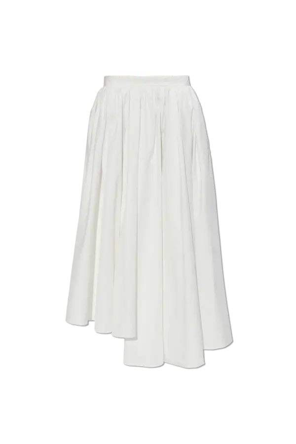 SELF-PORTRAIT Asymmetrical Skirt - White