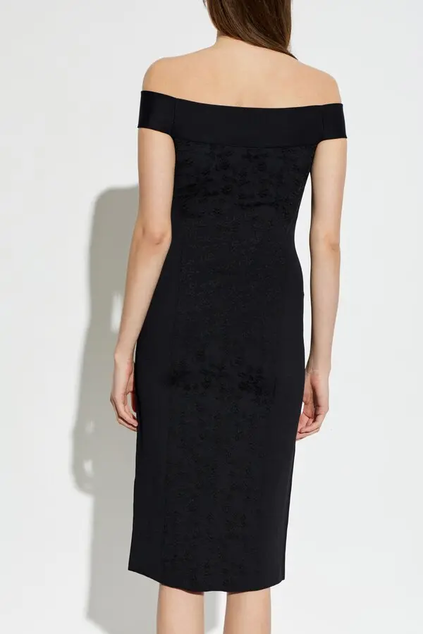 Alexander McQueen Sleeveless Pencil Midi Dress