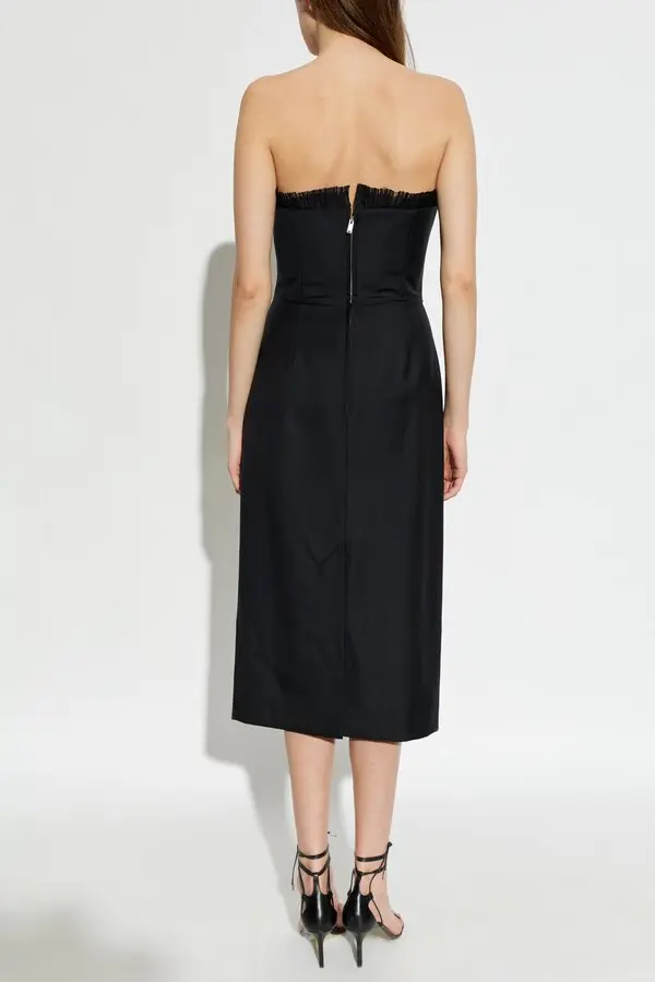 Alexander McQueen Off-shoulder Midi-length Dress