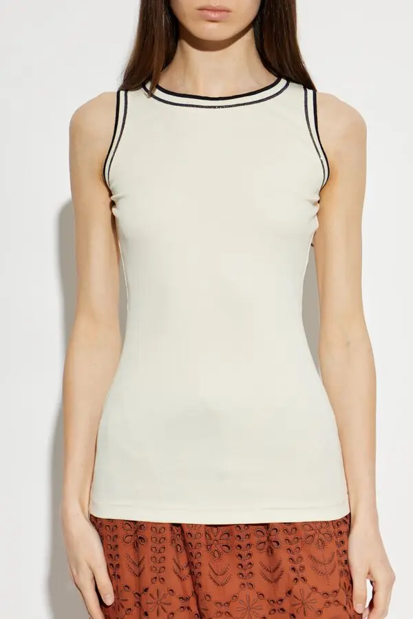 Fabiana Filippi Sleeveless Ribbed Top