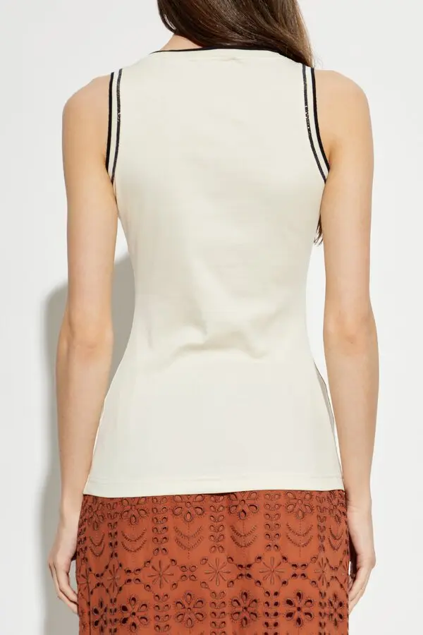 Fabiana Filippi Sleeveless Ribbed Top