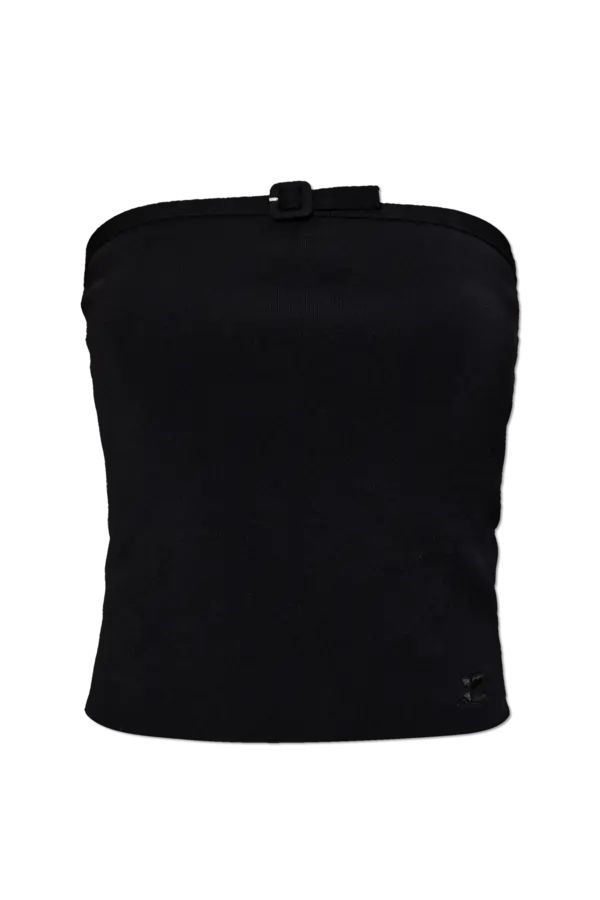 COURREGES Off-shoulder Tube Top - Black