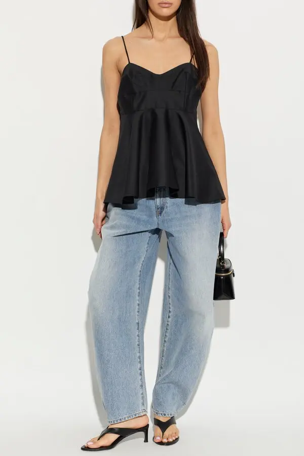 RÓHE A-line Strappy Top - Black