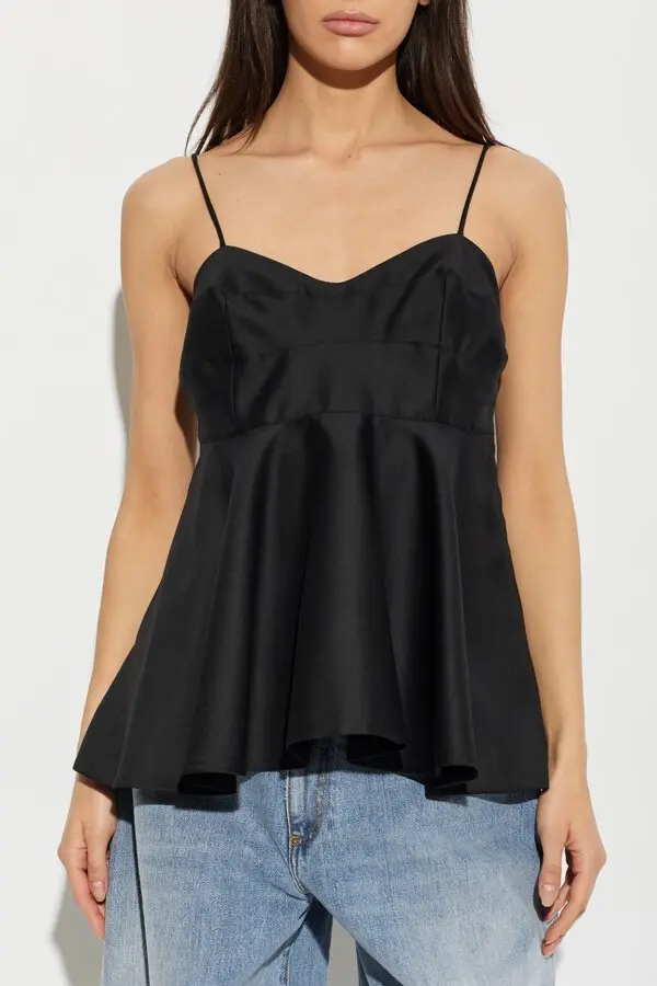 RÓHE A-line Strappy Top - Black