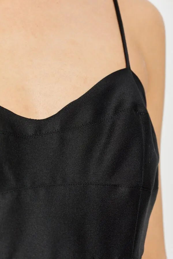 RÓHE A-line Strappy Top - Black