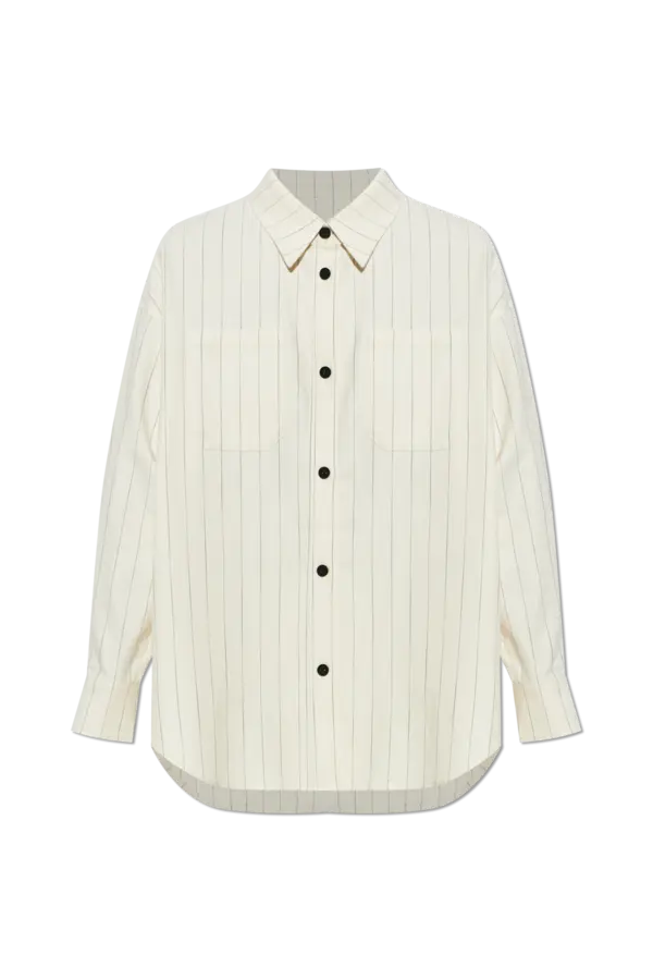ALLSAINTS Olga Striped Shirt - Cream