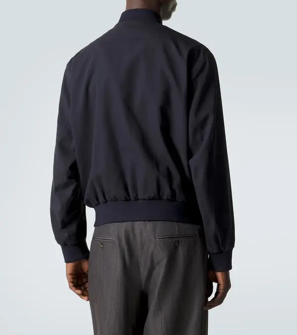 Giorgio Armani Cotton-blend Bomber Jacket
