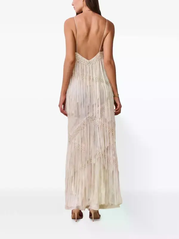 LoveShackFancy Delphi Fringe Lace Gown