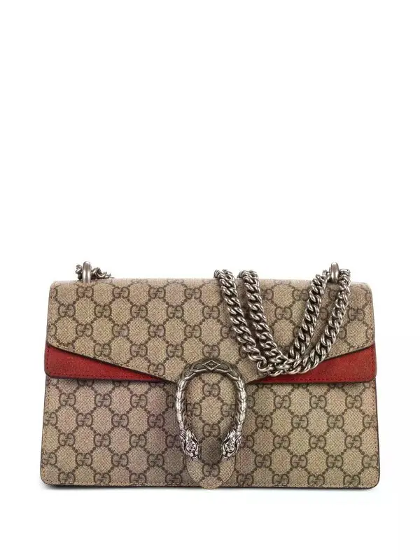 Gucci Gg Supreme Dionysus Shoulder Bag - Neutrals