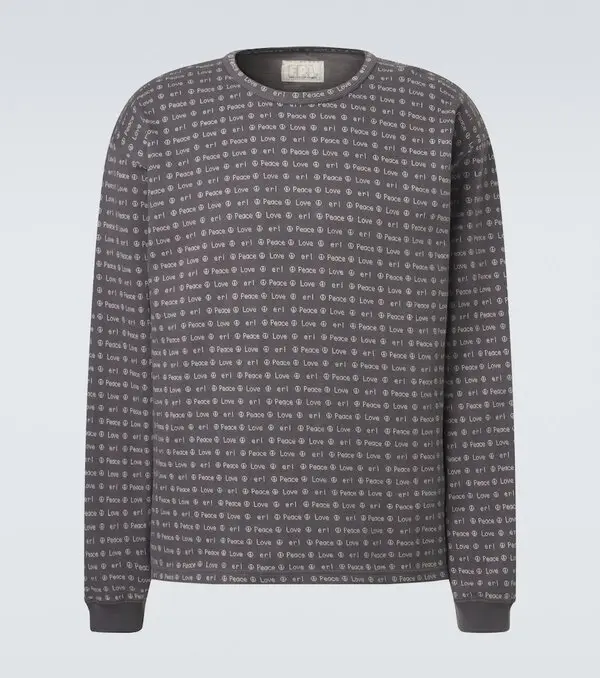 ERL Jacquard Cotton Sweater - Grey
