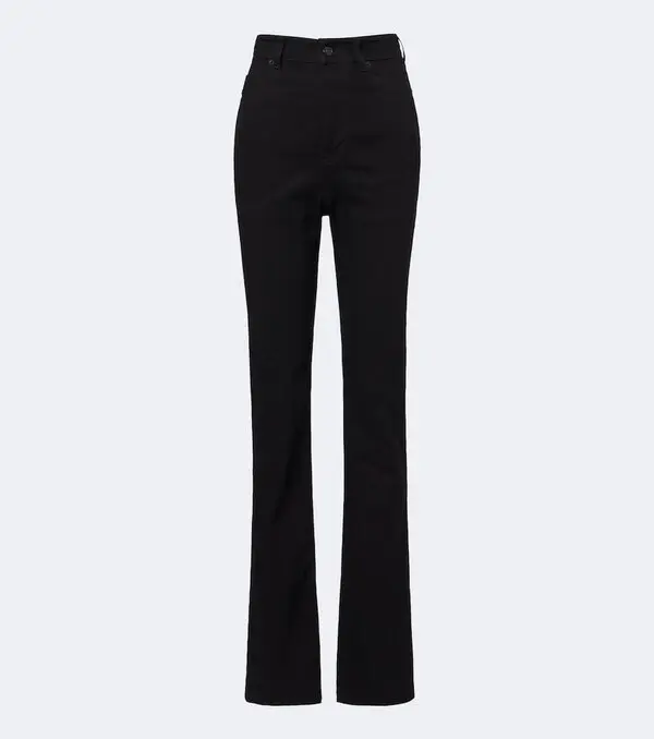 Balenciaga High-rise Straight Jeans - Black