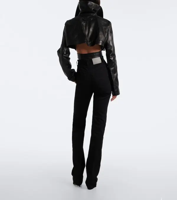 Balenciaga High-rise Straight Jeans - Black