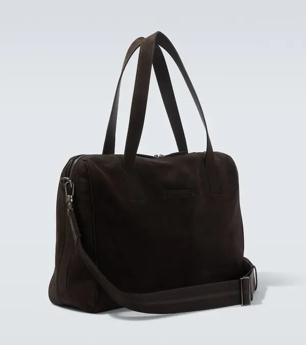 Zegna Leather Duffle Bag