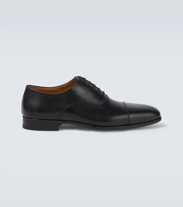 Magnanni Marcona Leather Oxford Shoes - Black