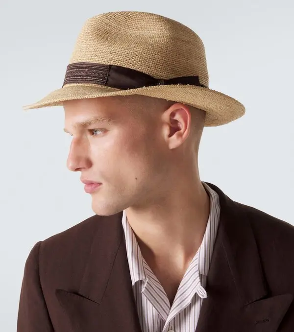 Borsalino Federico Straw Panama Hat - Beige