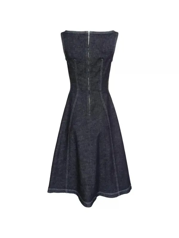 Marni V-neck Sleeveless Midi Dress