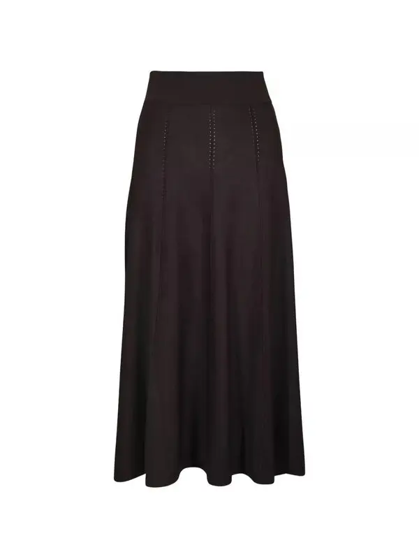 TWP Perforated Panelled Maxi Skirt