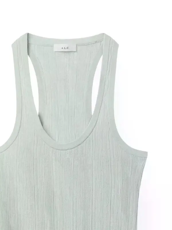 A.L.C. Iris Ribbed-knit Top - Green
