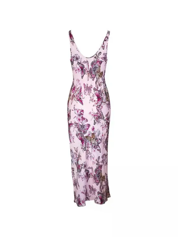 L'Agence Akiya Butterfly-print Dress