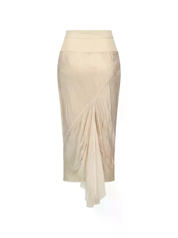 Rick Owens A-line Bias-cut Midi Skirt