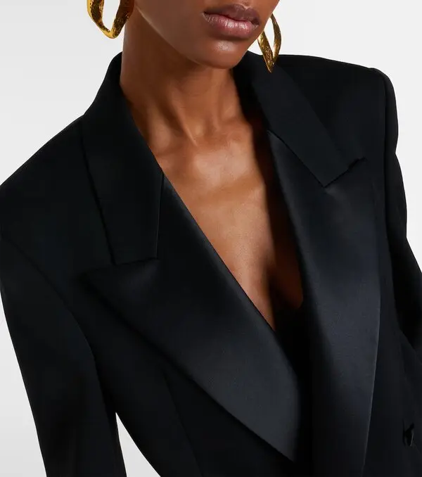 Saint Laurent Double-breasted Oversized Wool Blazer