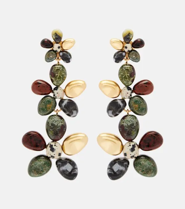 Zimmermann Norma 16kt Gold-plated Drop Earrings - Multicoloured