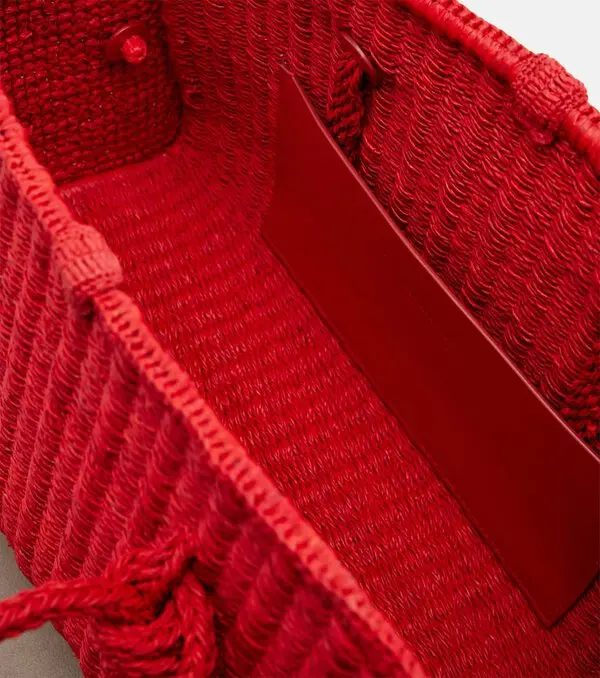 Jacquemus Turismo Small Raffia Bowling Bag