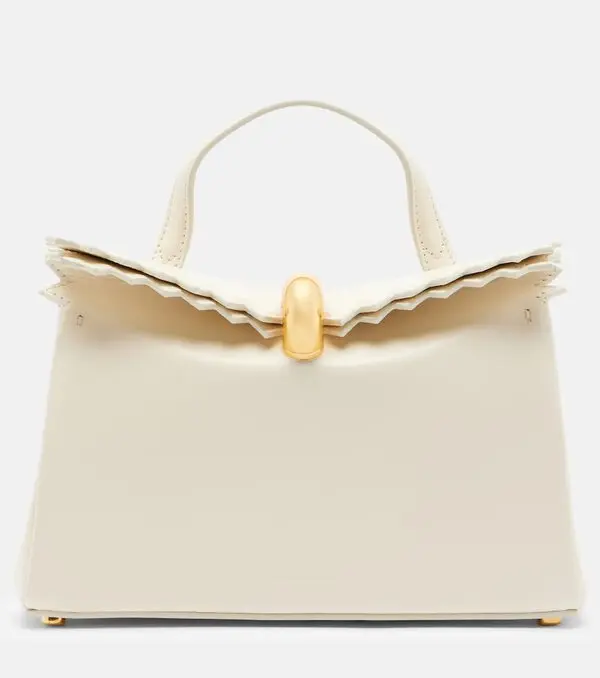 Jacquemus Valérie Small Leather Top-handle Bag - White