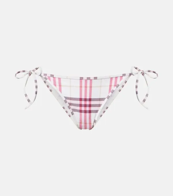 Burberry Check Bikini Bottoms - Pink
