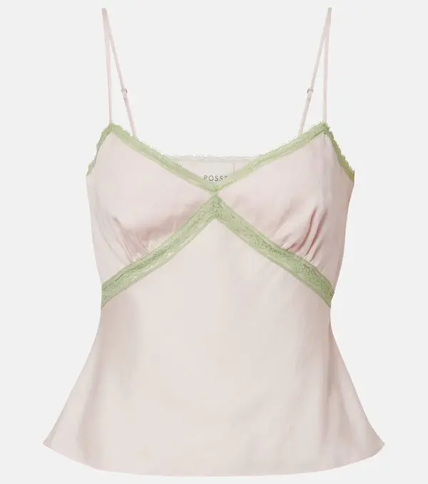 Posse Perla Lace-trimmed Camisole - Pink
