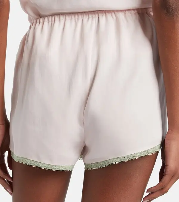 Posse Perla Lace-trimmed Shorts - Pink