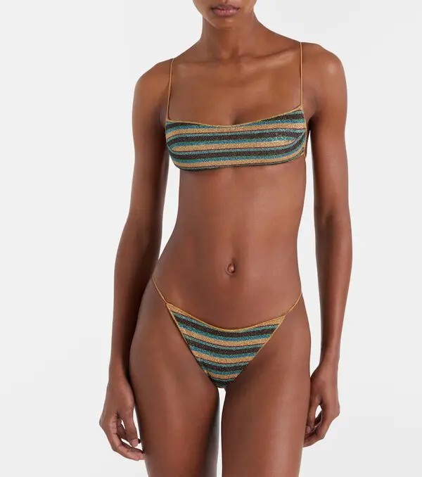 Oseree Lumière Striped Bikini