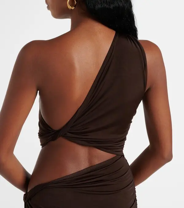Jade Swim Yana Cutout One-shoulder Maxi Dress