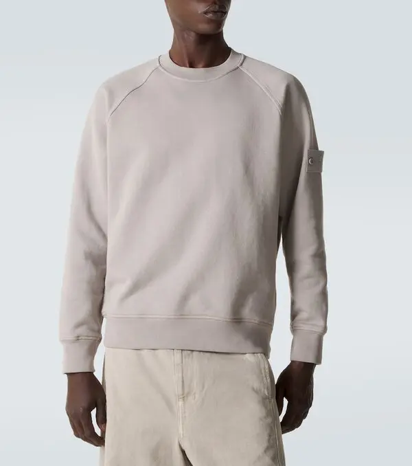 Stone Island Compass Cotton Jersey Sweatshirt - Grey