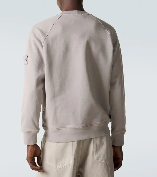 Stone Island Compass Cotton Jersey Sweatshirt - Grey
