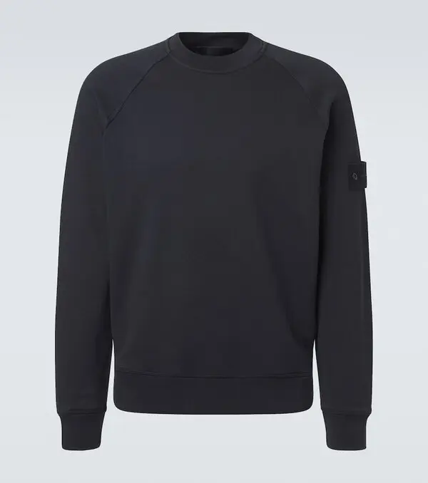 Stone Island Compass Cotton Jersey Sweatshirt - Blue