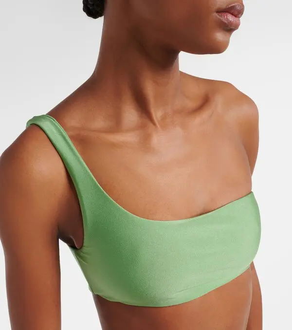 Jade Swim Eliza One-shoulder Bikini Top - Green
