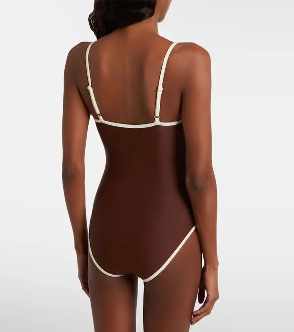 Jade Swim Layla One Piece Swimsuit - Brown