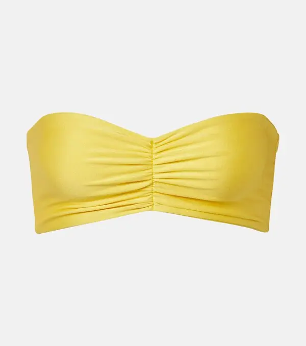 Jade Swim Ava Bandeau Bikini Top - Yellow