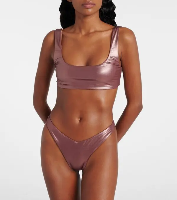 Jade Swim Vera Bikini Bottoms - Brown