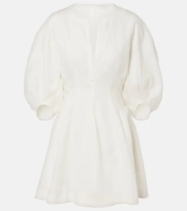 Faithfull The Brand Soleil Linen Mini Dress - White