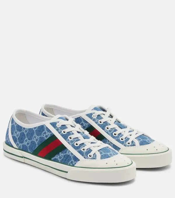 Gucci Tennis 1977 Gg Denim Sneakers - Multicoloured