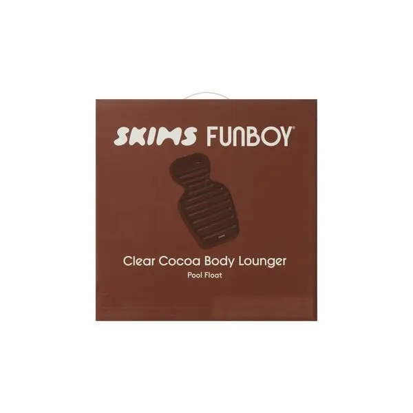 SKIMS Body Lounger Pool Float | Deep Neutral | Funboy X - Cocoa