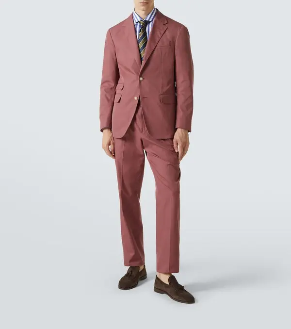 Dunhill Cotton Straight-leg Pants - Red