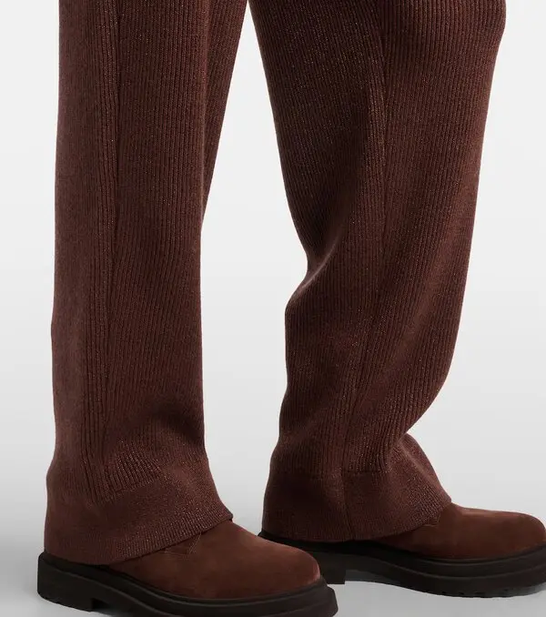 Brunello Cucinelli Cashmere-blend Straight Pants