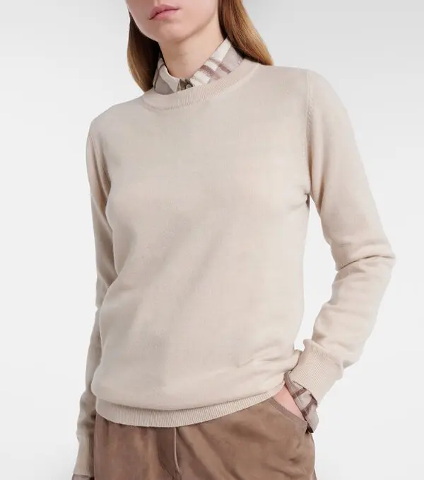 Brunello Cucinelli Cashmere Sweater - Beige