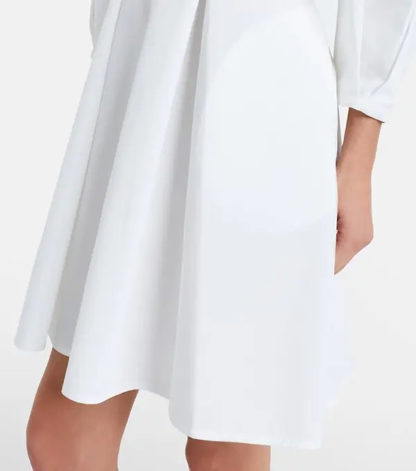 TOTEME Pleated Cotton Mini Dress