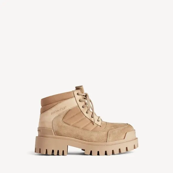Balenciaga Combat Strike Low Boot - Beige
